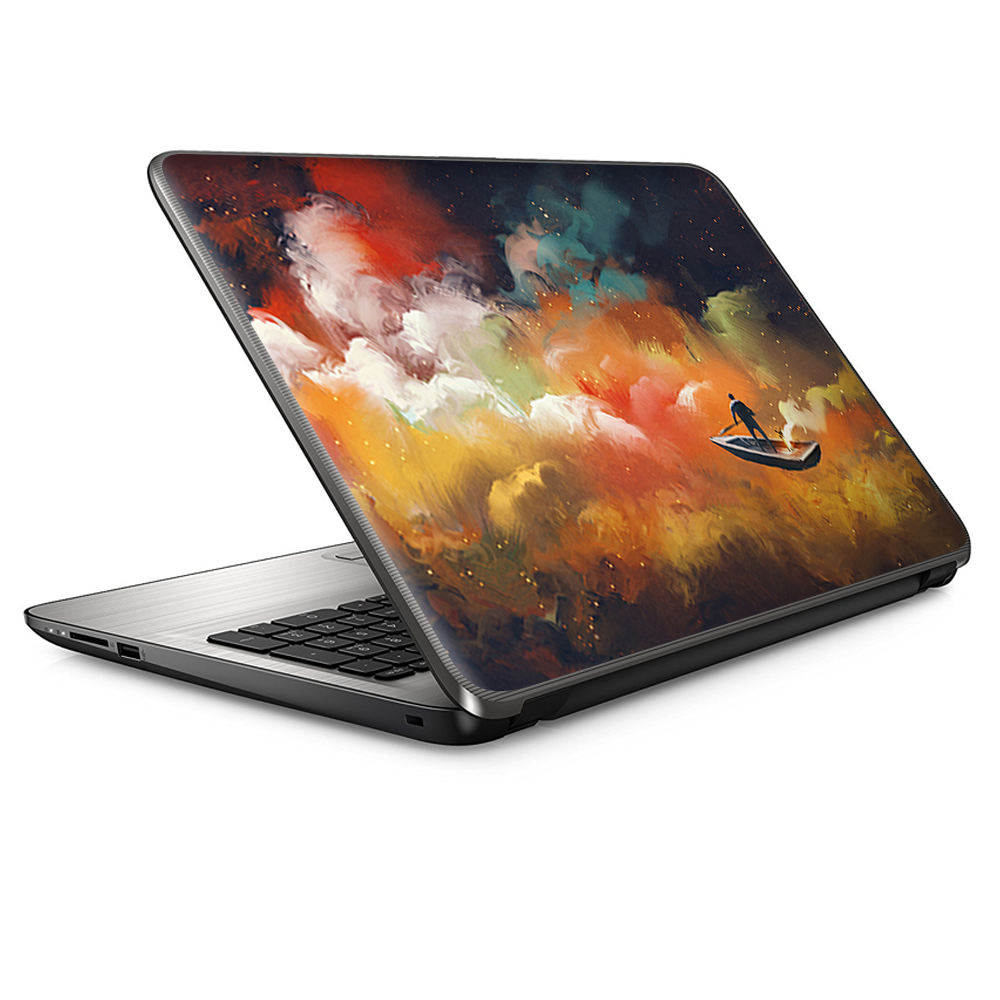 Universal Laptop Skins wrap for 15" - orange red blue galaxy boat | eBay