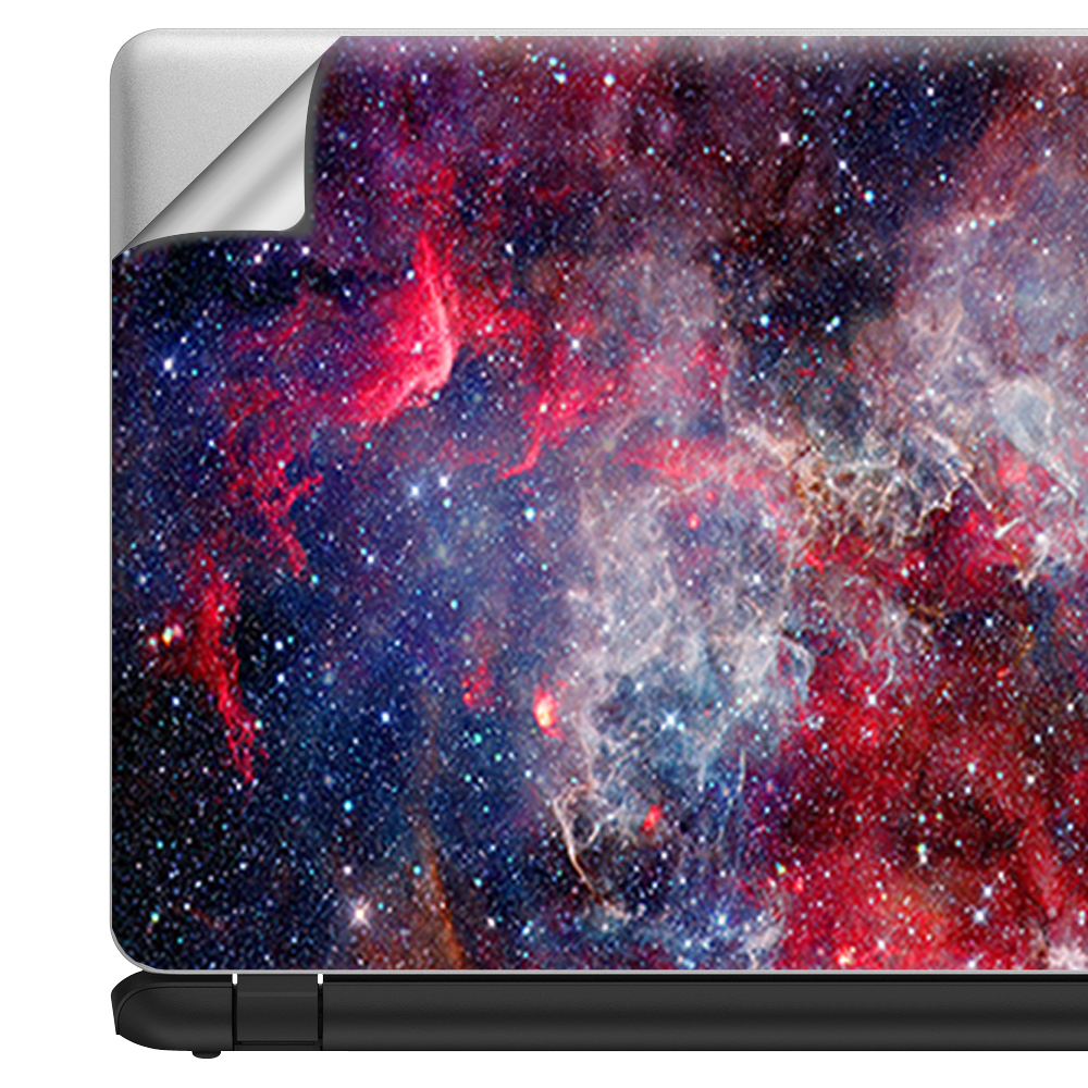 Universal Laptop Skins wrap for 15" - red pink blue galaxy cosmic | eBay