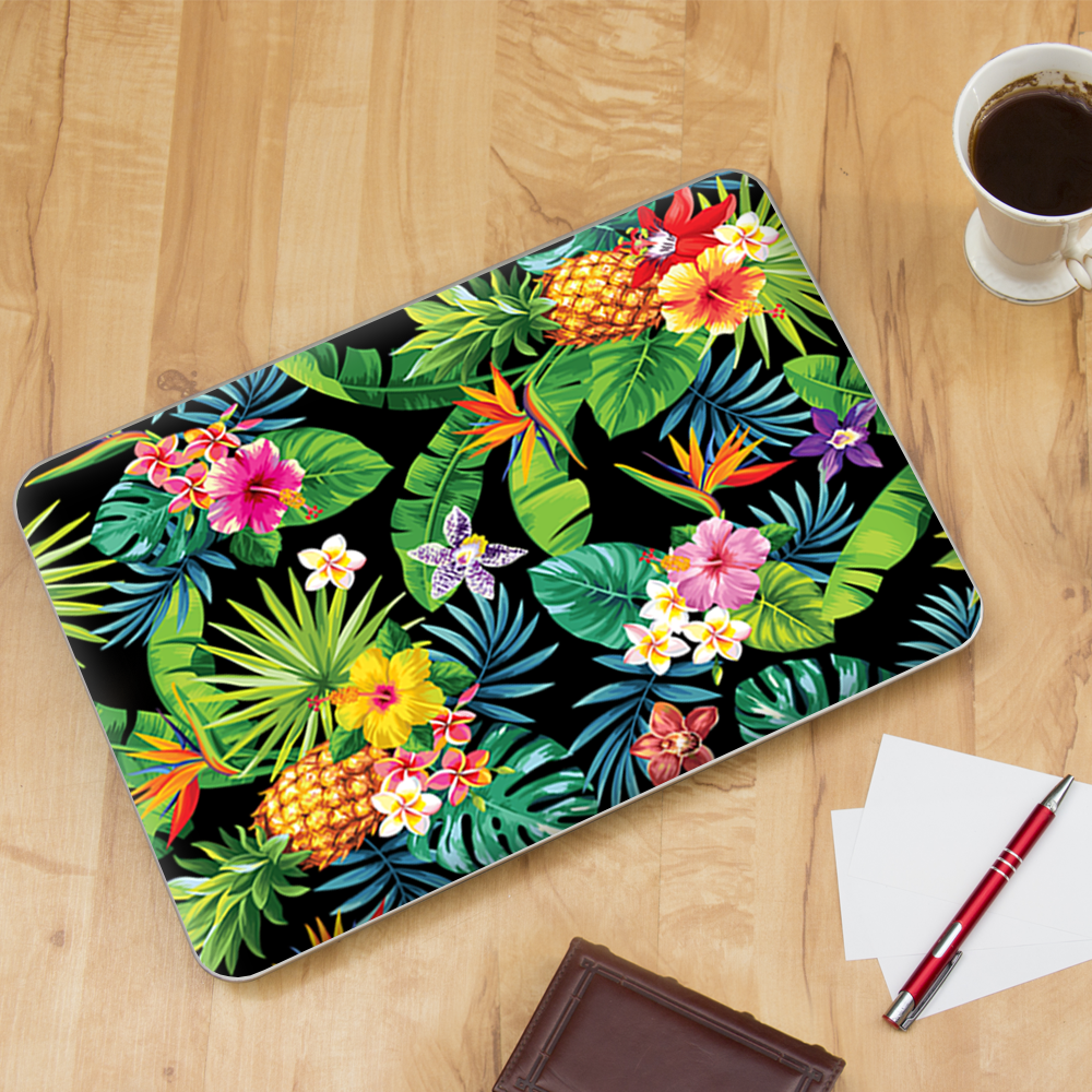 Universal Laptop Skins wrap for 15" - tropical flowers pineapple ...