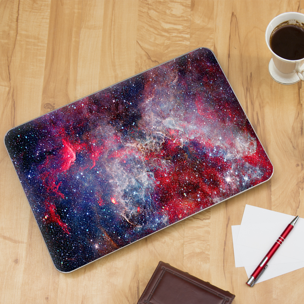 Universal Laptop Skins wrap for 15" - red pink blue galaxy cosmic | eBay